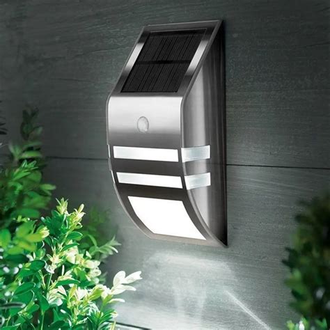Solar Powered Pir Motion Sensor 2 Led Light Outdoor Garden Led