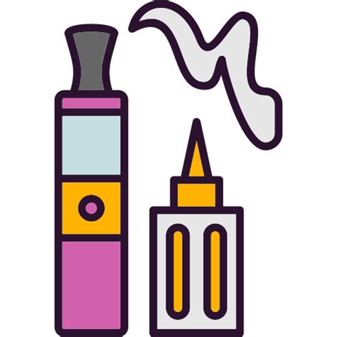Electronic Cigarette Generic Outline Color Icon
