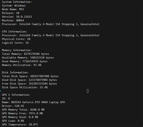 How To Get Your System Information Using Python Code By Saranga