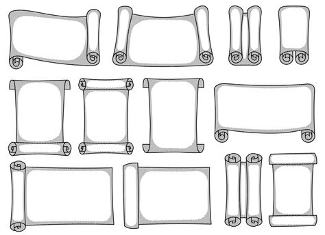 Premium Vector Old Scroll Vector Design Illustration Isolated On White Background