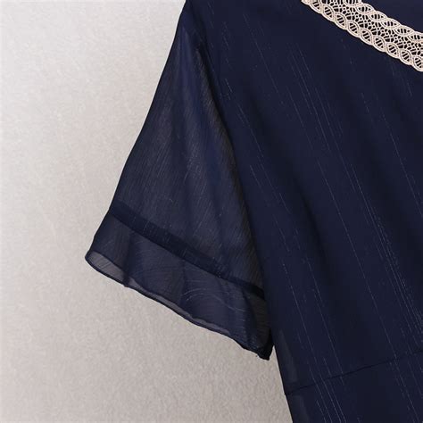 Plus Size Navy Lace V Neck Dress Extra Big Size Pluspreorder