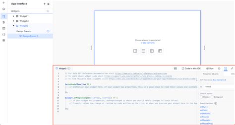 About Widget Code In Blocks