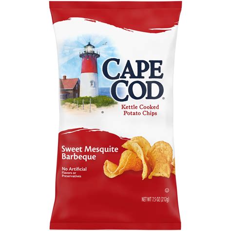 Cape Cod Sweet Mesquite Barbeque Kettle Chips 75 Oz Savory Snack