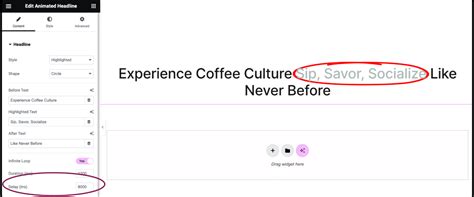 Animated Headline Widget Elementor