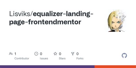 Github Lisviksequalizer Landing Page Frontendmentor