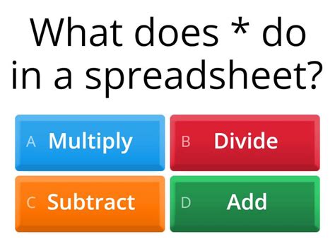 Spreadsheet Quiz