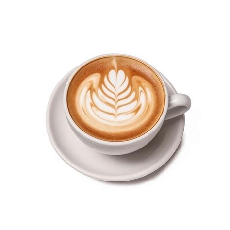 Premium Ai Image A Cup Of Cappuccino With A White Cappuccino On A Saucer