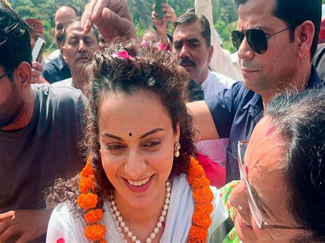 Lok Sabha Election 2024 Bjp Candidate Kangana Ranaut Road Show In