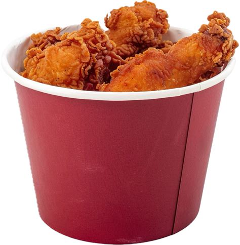 Crispy Fried Chicken In Bucket 46543518 Png