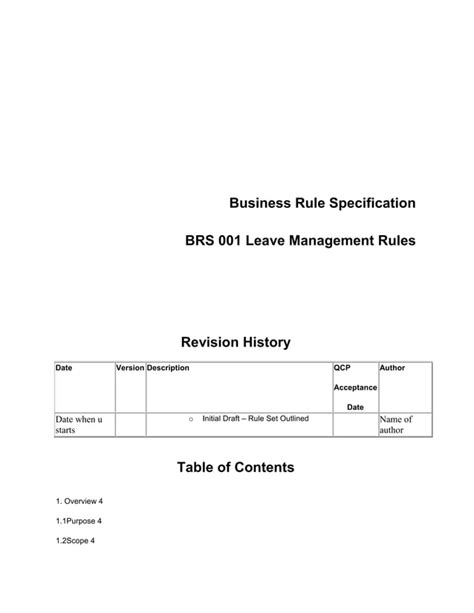 Business Rule Specificatio1 Pdf