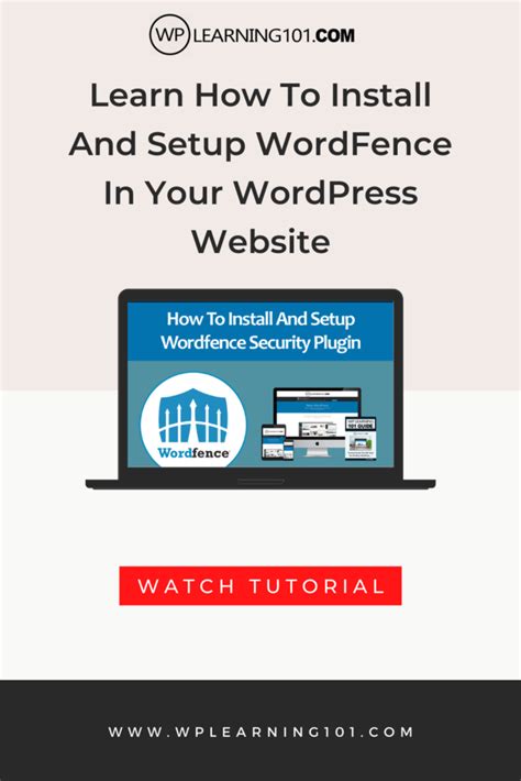 How To Install Wordfence Plugin In Wordpress Wp Learning 101