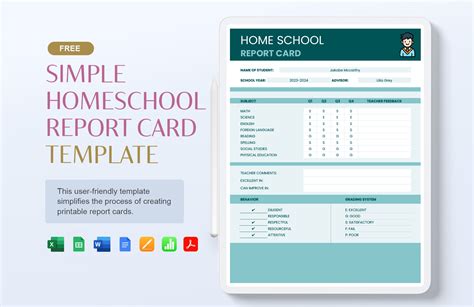 Report Card Templates In Excel Microsoft Excel Report Card Template