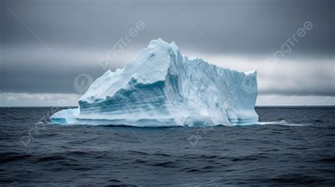 Large Iceberg Floating In The Ocean Background Picture Of An Iceberg Iceberg Ice Background