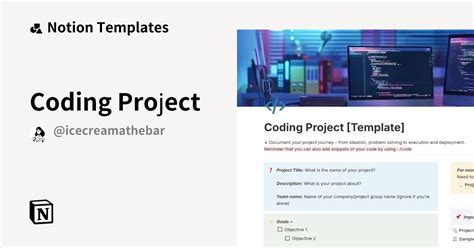 Coding Project Template Notion Marketplace