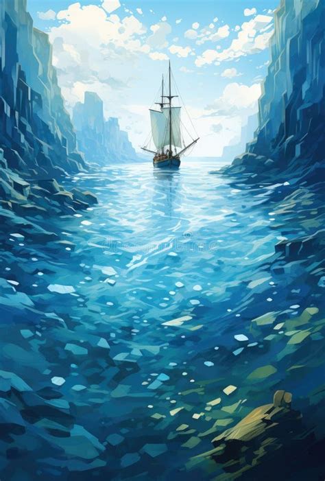 A Sail Boat Floating In The Ocean Stock Image Image Of Nature Regatta 307043293