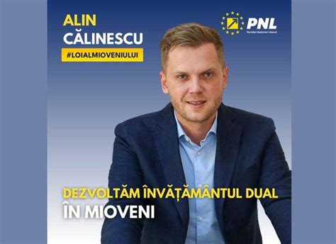 Alin Călinescu Candidat Pnl La Primăria Mioveni ”o CreȘĂ NouĂ Și