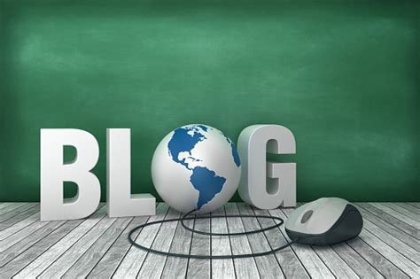 칠판 배경에 글로브 월드와 컴퓨터 마우스와 3d 단어 블로그 3d 렌더링 24 시간 영업 표시에 대한 스톡 사진 및 기타 이미지