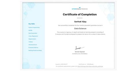 Sarthak Vijay On Linkedin Successfully Completed The Data Science