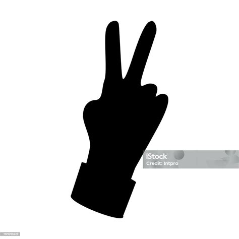 앱 및 웹 사이트에 대한 승리 또는 평화 플랫 벡터 아이콘에 대한 손 제스처 V 기호 5에 대한 스톡 벡터 아트 및 기타 이미지