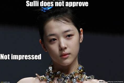 Sulli Is Not Impressed
