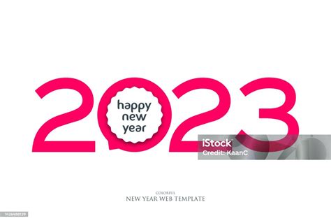 2023 새해 추상 숫자 벡터 일러스트레이션 인사말 카드 초대장 달력 등 벡터 스톡 일러스트레이션을위한 휴일 디자인 0명에 대한 스톡 벡터 아트 및 기타 이미지 Istock