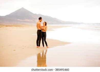 71804 Naked Couple Embrace White Background Royalty Free Images Stock
