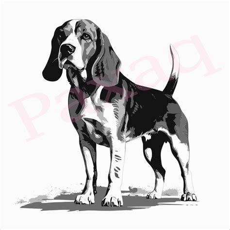 Beagle Svg Alert Beagle Vector Beagle Vector Cutfile Png Pdf Svg 