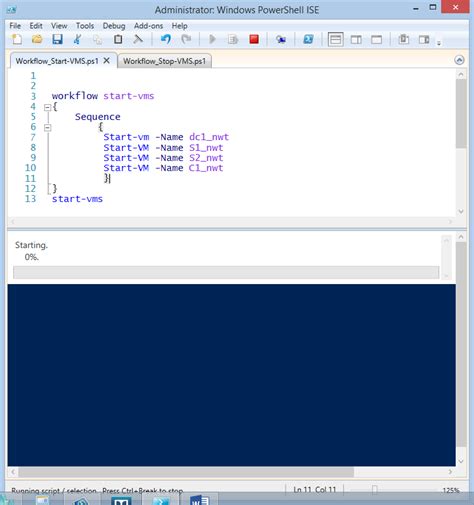 Use Powershell To Start Or Stop Virtual Machines In Order Scripting