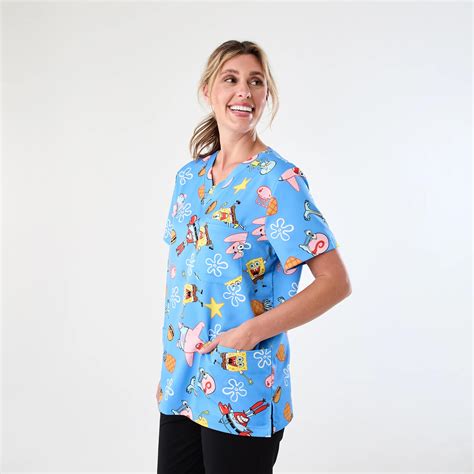 Workwear Spongebob License Scrub Top Kmart