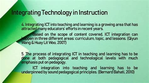 Ict Pedagogy Integration In Learning Planspptx