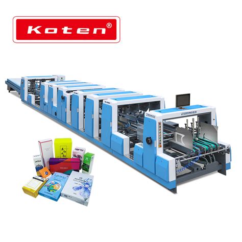 Automatic Straight Line Lock Bottom Folding Gluing Machine From China Manufacturer Koten Machinery