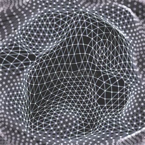 Lattice Structure Science Or Technology Background Graphic Design D Grid Surface Stock