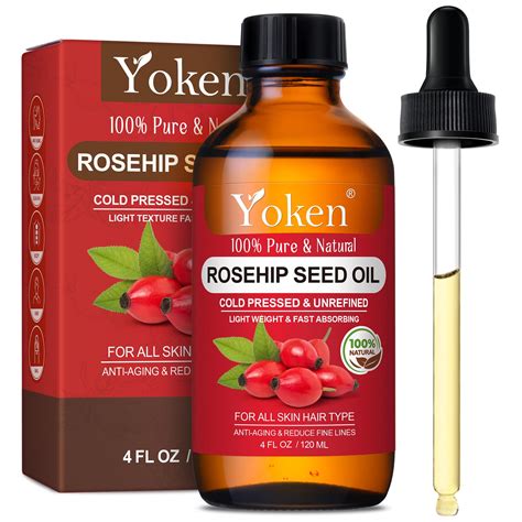 Yoken Rosehip Seed Oil For Face 100 Pure Rosehip Oil For Skin Scars Hair And Nails 4