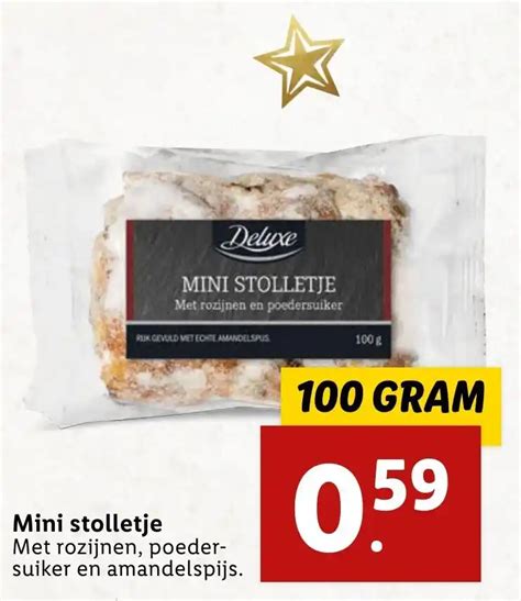 Mini Stolletje 100 Gram Aanbieding Bij Lidl