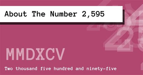 About The Number 2595