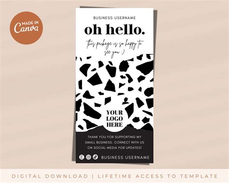 Editable Box Label Template Box Seal Label Custom Branding Etsy