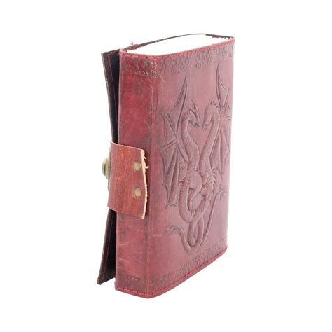 Double Dragon Leather Embossed Journal And Lock
