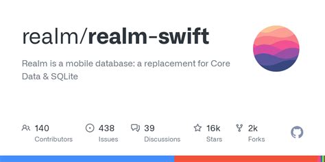 Github Realmrealm Swift Realm Is A Mobile Database A Replacement For Core Data And Sqlite