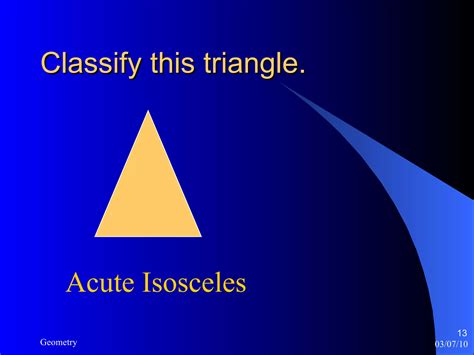 Triangle Classification PPT