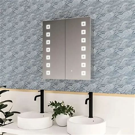 Chiana 600 X 700mm Led Mirror Cabinet 2 Door
