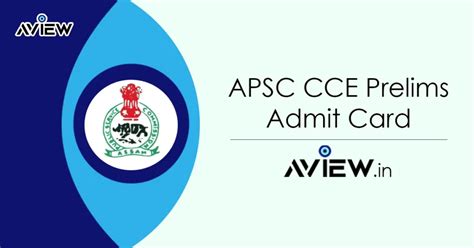 APSC CCE Prelims Admit Card 2023 Released Download At Apsc Nic In