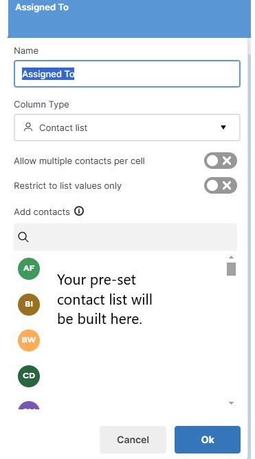 Contacts Form Vs Grid Smartsheet Community