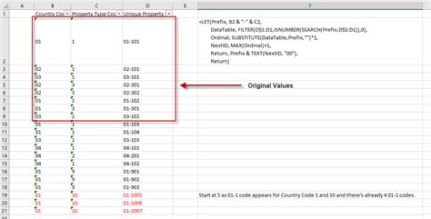 excel creating a sequential id values in excel next number in