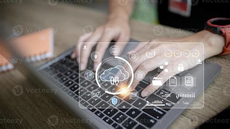 Cloud Computing Diagram Network Data Storage Technology Service