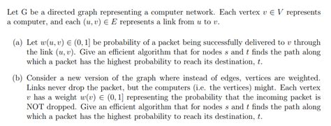 Solved Let G Be A Directed Graph Representing A Computer Chegg Com