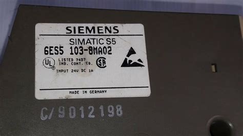 Siemens Simatic S U CPU ES MA Processor Module ES MA