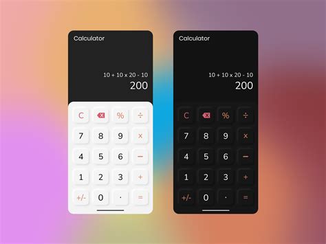 Calculator Neumorphism Style Ui By Mochamad Putera Pamungkas On Dribbble