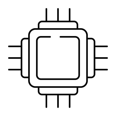 An Editable Design Icon Of Microprocessor 41036026 Vector Art At Vecteezy
