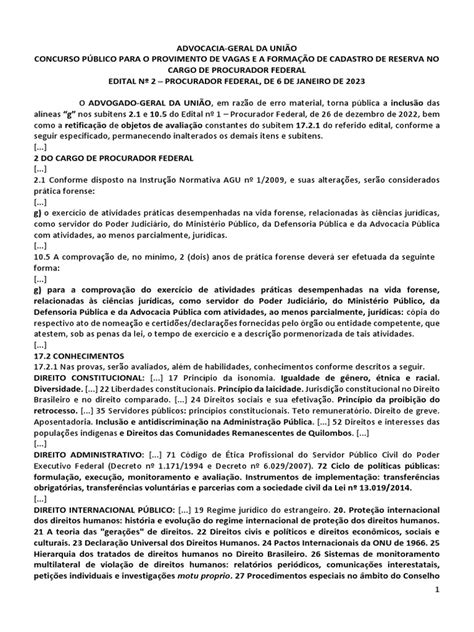 ed 2 2022 agu procurador federal ret prt forense obj avaliao pdf