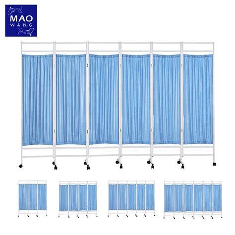 Mao ฉากกั้นห้องพยาบาล ฉากกั้นห้องพับได้ มีล้อเลื่อน ฉากกันลม โครงเหล็กหนา Shopee Thailand